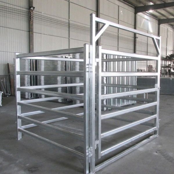 Quality 8ft 9.5ft 10ft Metal Livestock Fence Panels Square Tube Cattle Yard Panels for sale