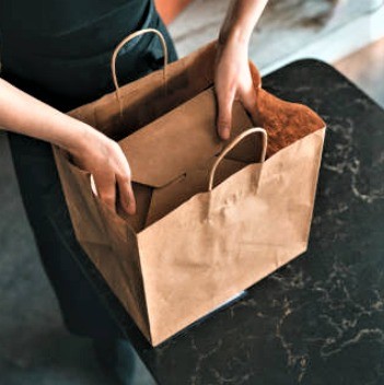 Quality Extra Large Wide Base Brown Kraft Paper Shopping Bag for Custom Packaging for sale