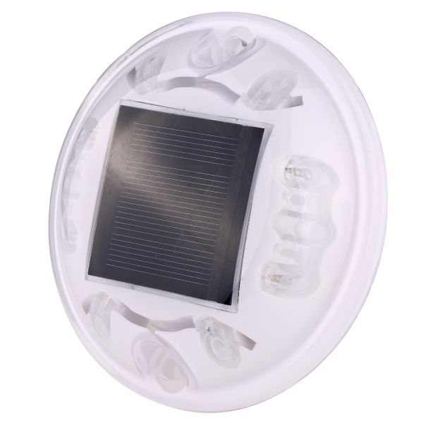 Quality White Round PC IP68 120mm Solar Powered Road Studs , Solar Pavement Marker for sale