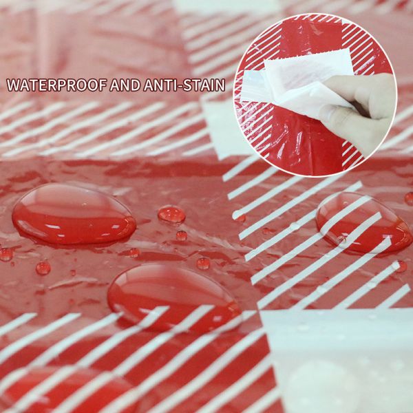 Quality Custom 54"x108" LDPE Plastic Disposable Table Cloths for sale