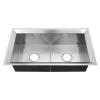 Quality Double Bowl Stainless Steel Single Bowl Kitchen Sink Top Mount 32''X18''X10'' for sale