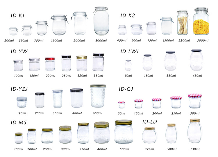 200ml 250ml 500ml Glass Bottles for Juice Milk