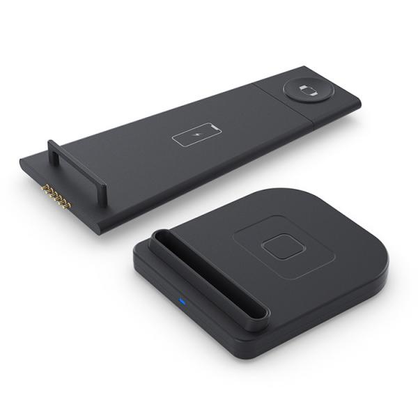Quality Double Coils 10W Detachable 3 In 1 QI Wireless Charger for sale