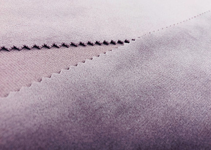 Quality 240GSM Micro Velvet Fabric / 100 Percent Polyester Lavender Velvet Fabric for sale