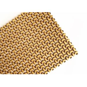 Quality Antique Plated Woven Architectural Metal Mesh Fabric For Elevator Interior for sale