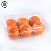 Quality Disposable Hinged Transparent PET Clamshell Fruit Containers for Orange for sale