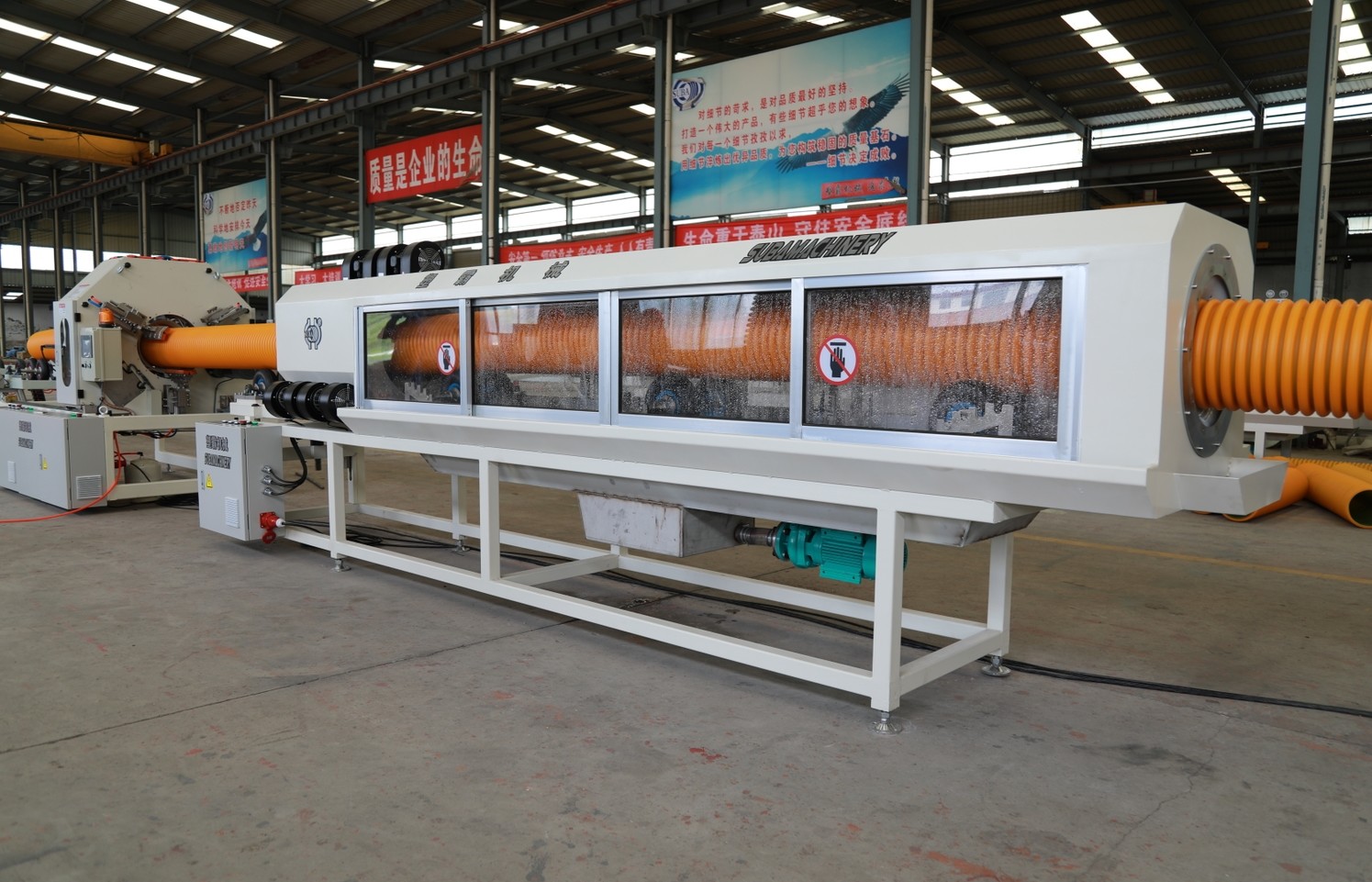 Quality Double Wall Corrugated Tube Production Line PLC Control For Raining Water for sale