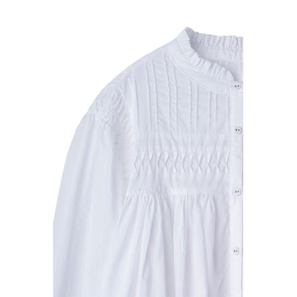 Quality GOTS certificate Drapy Organic Cotton Blouse for women for sale