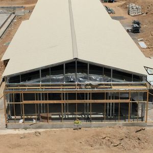 Quality Galvanised Steel Structure Poultry House With Insulated Roof Cladding for sale