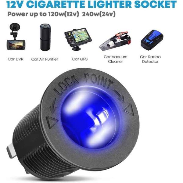Quality Waterproof Dual QC3.0 36W Car Charger Adapter ABS PC Voltage Display Switch for sale