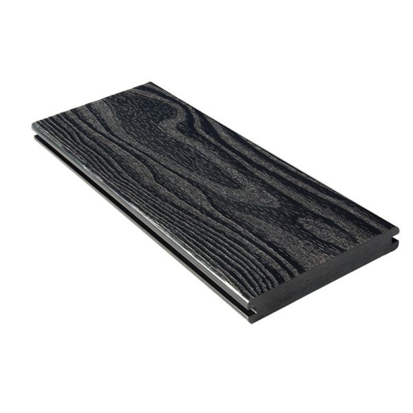 Quality 3D Wood Grain Recycled Solid Composite Decking No Splinter Blue Gray for sale