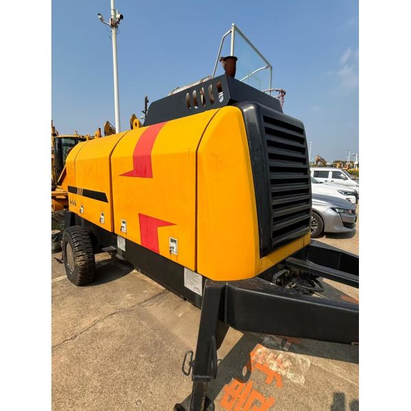 Quality 2012 Sany Used 6013 Trailer Pump ，Old Concrete Pump Tow Behind for sale