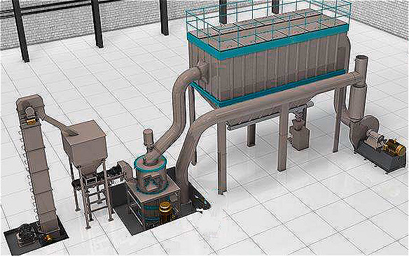 Quality Output 3t/H Micro Powder Grinding Mill 4 Ring Layers For 1500 Mesh Powder for sale
