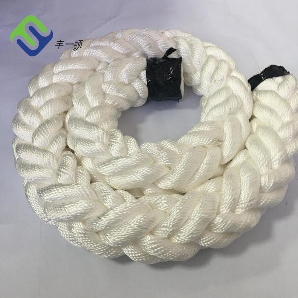 Quality High Tenacity 8 Strand Polyester 48mm-120m Diameter Berth Mooring Ship Rope for sale