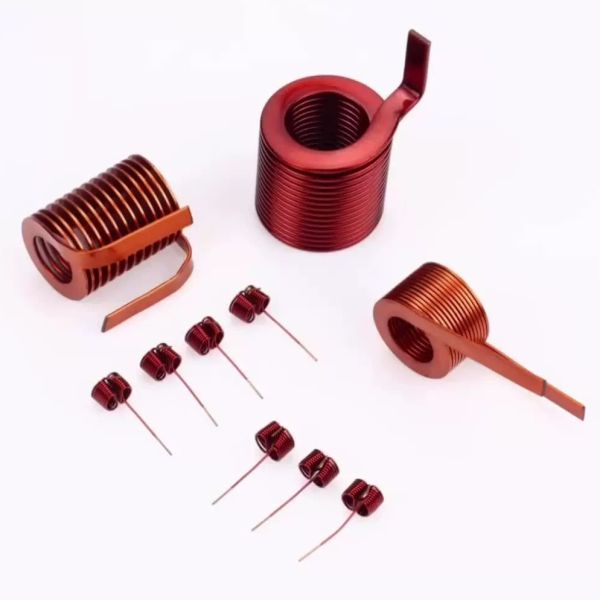Quality Customized Height Flat Copper Wire Inductor with High Power and 0.1-10KOHM for sale