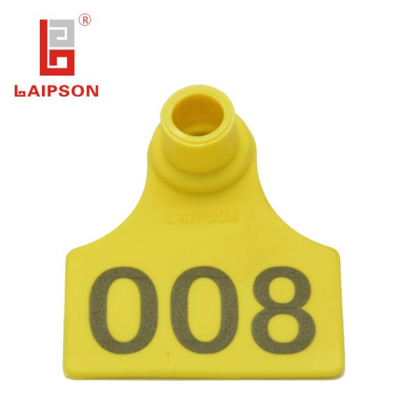 Quality Various Size 48*41mm Pig Ear Tags TPU For Animal Sheep Goat Tracking for sale