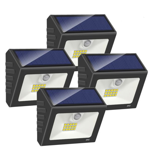 Quality Portable 140lm Solar Motion Sensor Fence Lights / Ce FCC Solar Waterproof Wall Light for sale