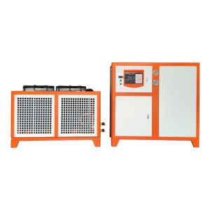 Quality Heating And Cooling Industrial Water Chiller 45KW Air Cooled Chiller Heat for sale
