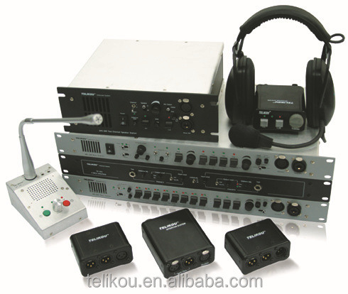 TELIKOU  New Update Director Dynamic Intercom Headset For Camera man , studio room , stage