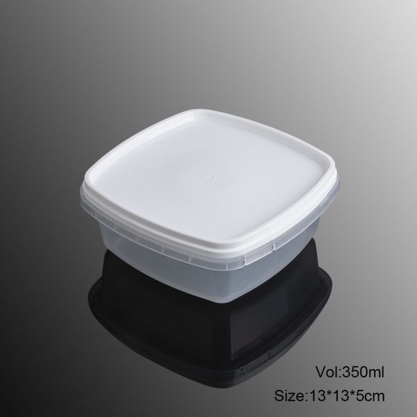 Quality Food Preservation Microwavable Plastic Crisper 13*13*5cm for sale