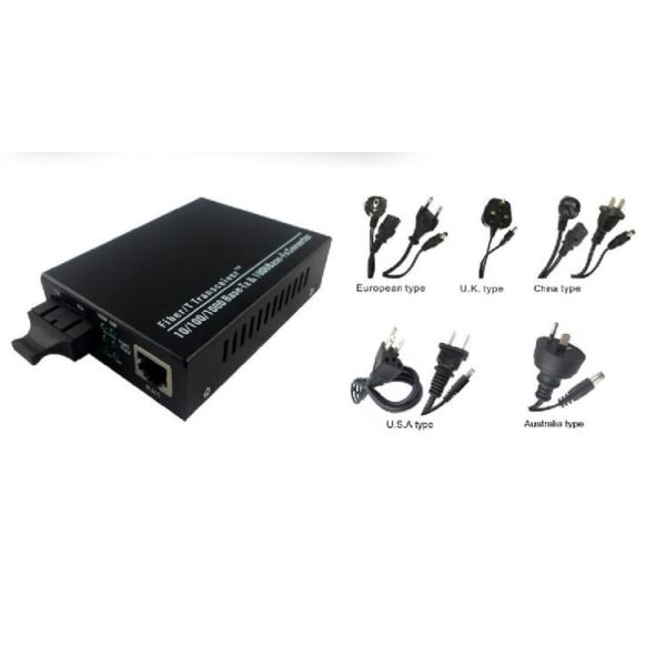 Quality 1000 Mbps Fiber Optic Transceiver Media conversion STP Supporting AC 220V for sale