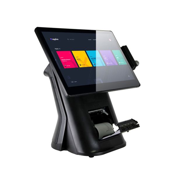 Quality ODM Stainless POS System With Printer 15.6 Inch Touch Screen Cash Register for sale