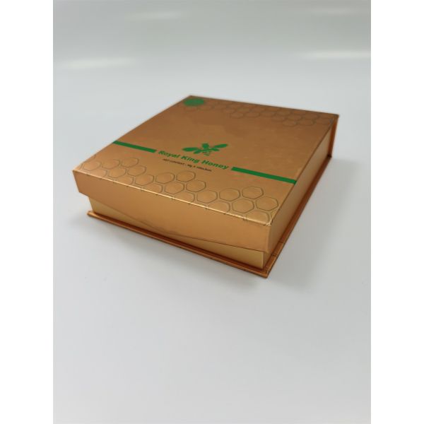 Quality Golden Custom Embossed Boxes Aseptic Flat Pack Cardboard Boxes Degradable for sale