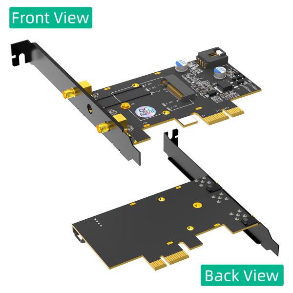 Quality NGFF M.2 Key A To PCl-e X1 Adapter For WiFi And Bluetooth Card Connect Bluetooth for sale