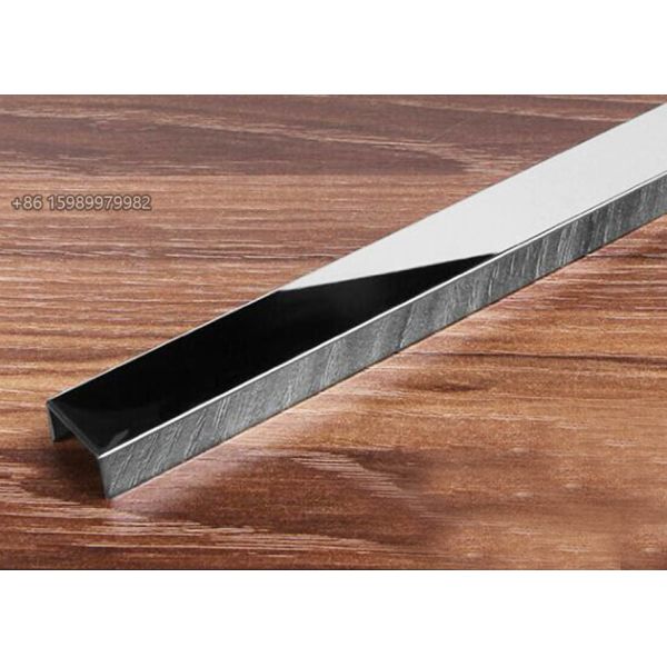 Quality 316 Stainless Steel U Profile Molding Multiapplication 8ft Long for sale