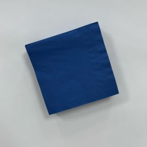 Quality 25CM Navy Blue Paper Napkins Customised 2 Ply Dinner Napkins for sale