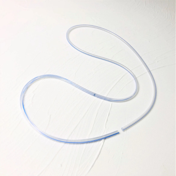 Quality Hubless Medical Silicone Round Channel Fluted Drains Catheter Round Drainage for sale