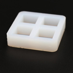 Quality Odorless Silicone Square Ice Cube Tray Block Mold 60x60x15mm Multipurpose for sale