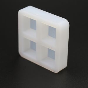 Quality Odorless Silicone Square Ice Cube Tray Block Mold 60x60x15mm Multipurpose for sale