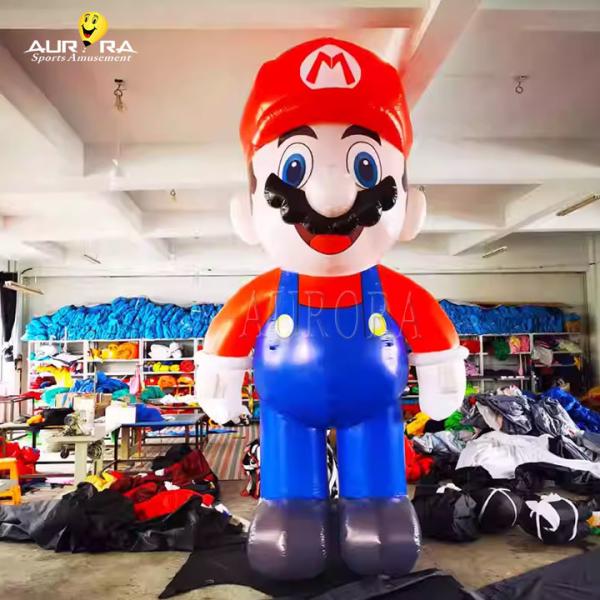 Quality Custom Promotional Advertising Inflatables Man Mario Cartoon Models For Children'S Day for sale