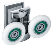 Quality Bathroom Sliding Door Replacement Rollers / SS304 Curved Shower Screen Rollers for sale