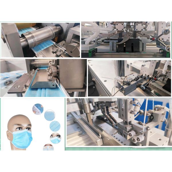 Quality 1PH 1500W Surgical Disposable Face Mask Making Machine With Aluminium Frame for sale