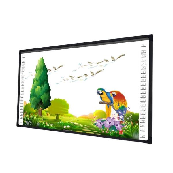 Quality Smart Class Optical Interactive Teaching Whiteboard For School Education 2 Cameras Black Frame for sale