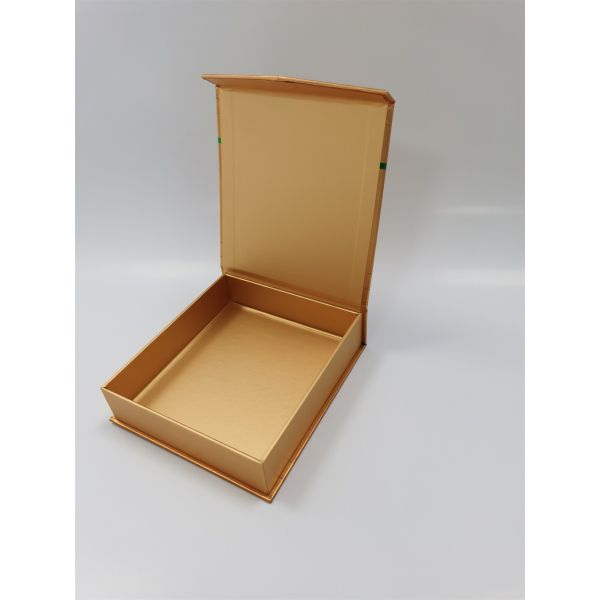 Quality Golden Custom Embossed Boxes Aseptic Flat Pack Cardboard Boxes Degradable for sale