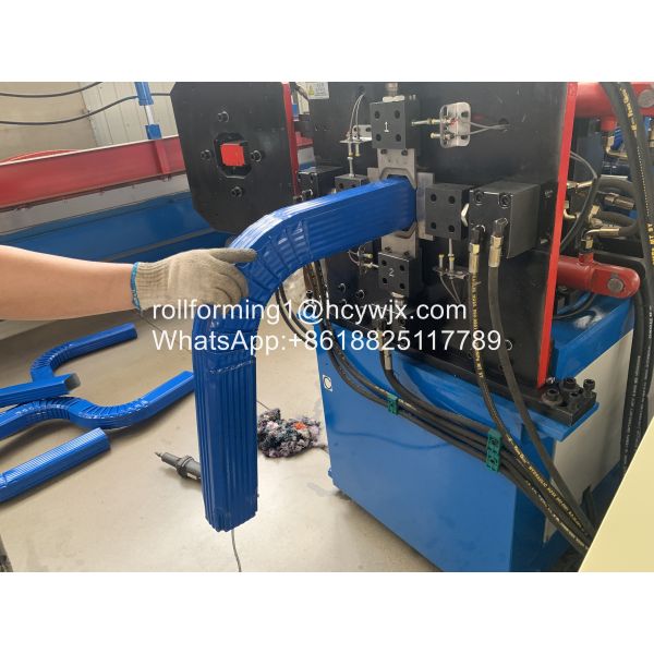 Quality 76.2x101.6mm Rectangular Downspout Roll Forming Machine For Rainwater Downpipe for sale