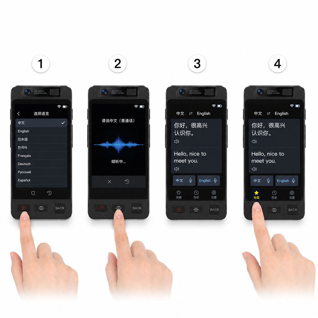 How it works two-way translator device