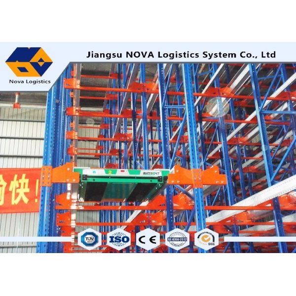 Quality Q235 Steel Pallet Racks Radio Shuttle Racking Optimizing Space Networking Control for sale