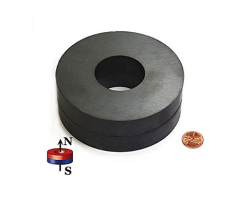 Quality Strong Round Shaped Ferrite Magnet Permanent For Subwoofer Speaker for sale
