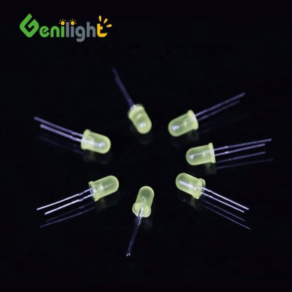 Quality 5mm Yellow Candle Light Flicker Diodes with Bright Flickering LED Light Package for sale