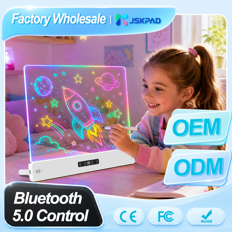 Quality Factory Direct Trending Light up Dry Erase Board Memo Board Bluetooth 5 18 RGB Modes Music Sync Rhythm LED Drawing Board for sale