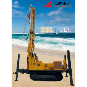 Quality ZSL1100S Crawler Water Well Drilling Rig 1100M Depth 22000Nm Torque for sale