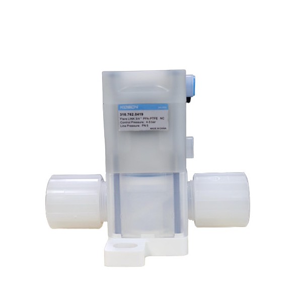 Quality PFA Chemical Liquid Valves Plastic Pneumatic Diaphragm Valve Safety for sale