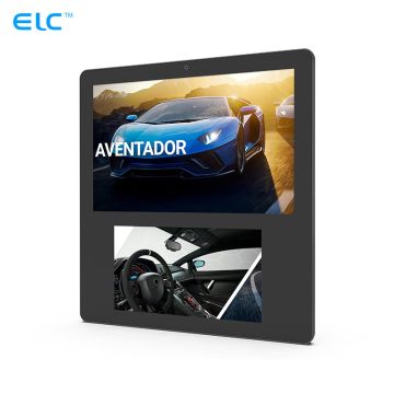 Quality Android 11 Slim Dual Screen Wall Mount Digital Signage 1280x800 for Retail Store for sale