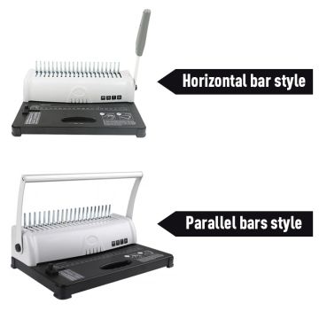 Quality 21 Holes Jotter Binding Comb Binding Machine with 38*27*33cm Size and Performanc for sale