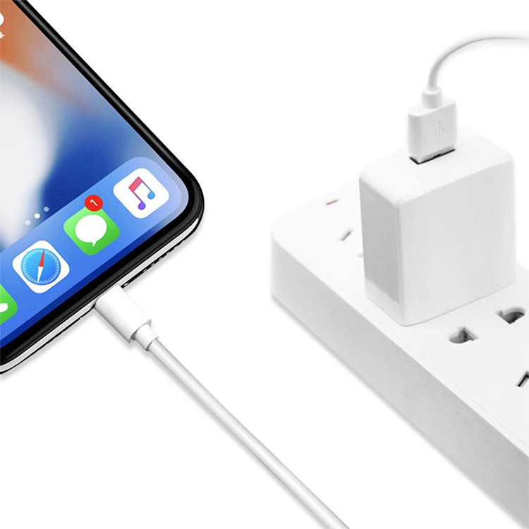 Quality TPE PVC 3ft 6ft IPhone Charger Cable 2.4A For Apple IPhone for sale