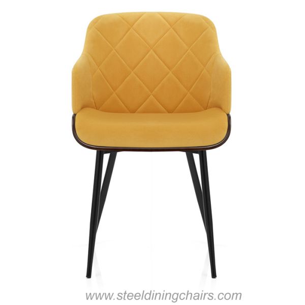 Quality Wood Painted	83cm 50cm Metal Upholstered Dining Chair For Hotel Kitchen for sale